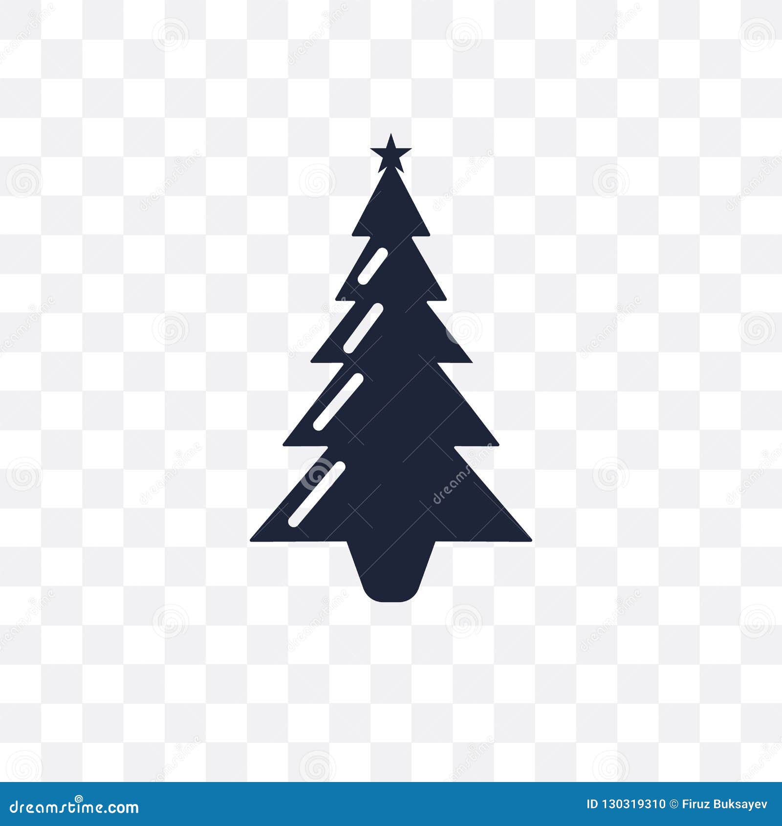 Christmas Tree Transparent Icon. Christmas Tree Symbol Design Fr Stock ...