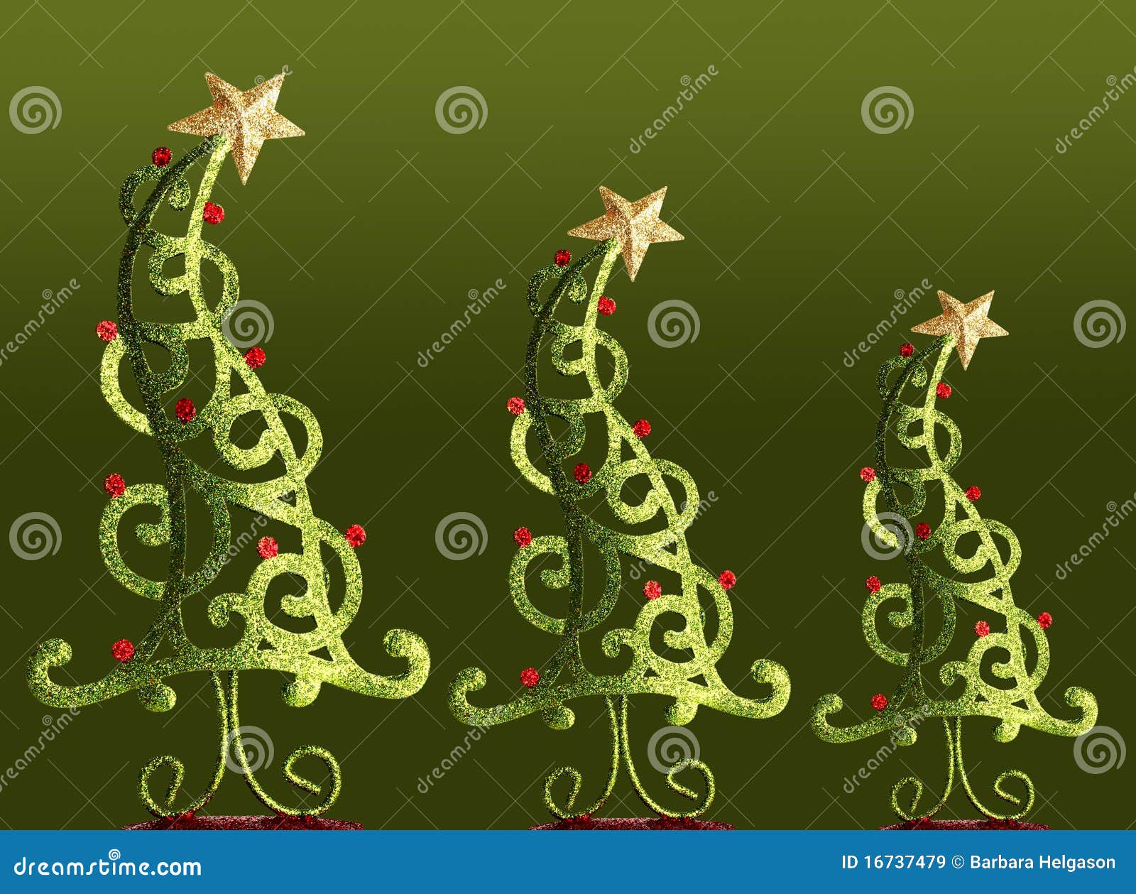 Christmas trees stock image. Image of three, tree, holiday - 16737479