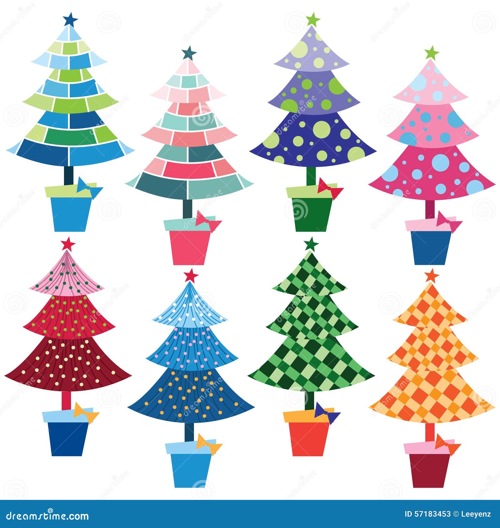 Christmas Trees element stock vector. Illustration of event - 57183453