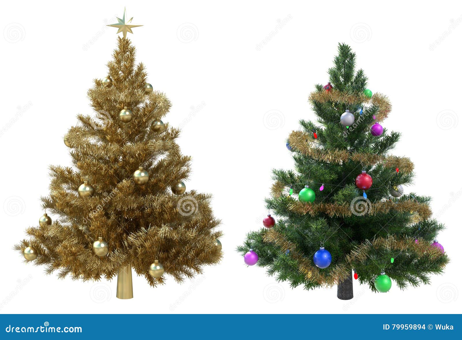 Christmas Trees isolated stock illustration. Illustration of christmas ...