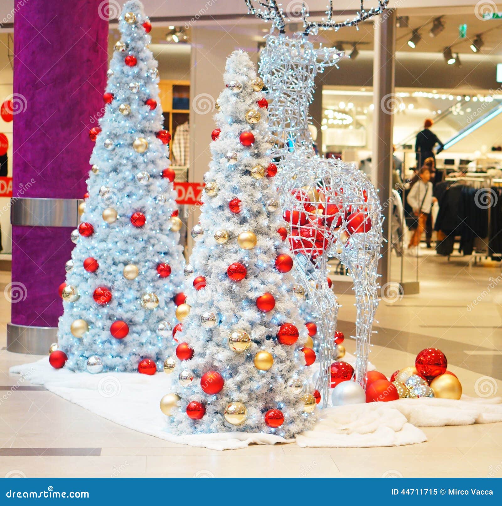 Christmas trees editorial image. Image of mall, trees - 44711715