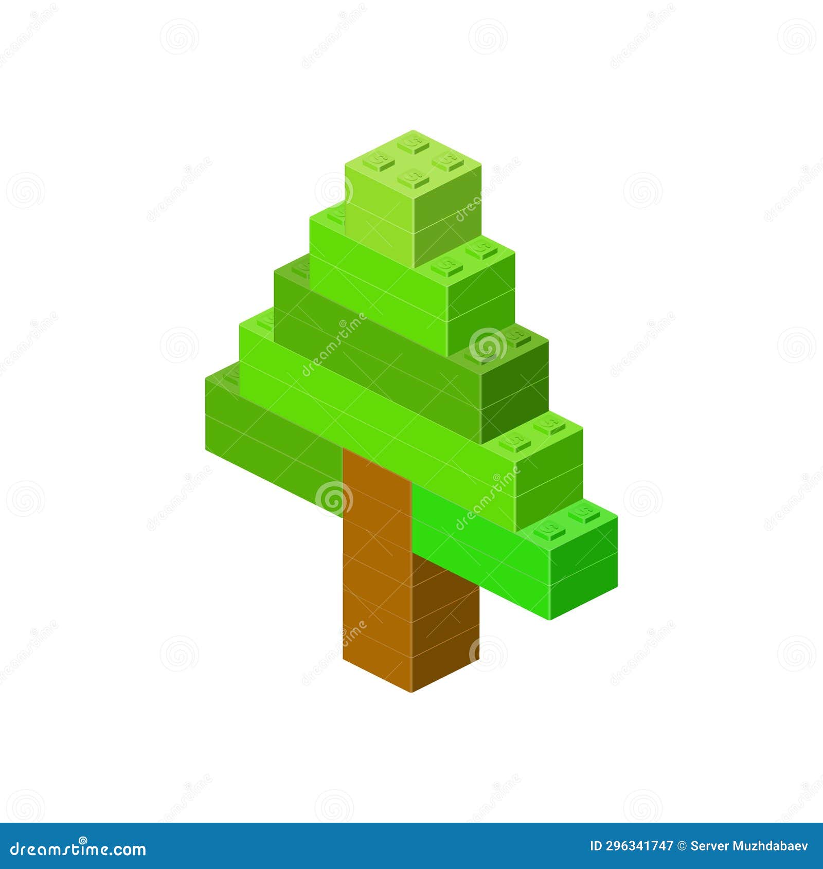 Christmas Triangular Tree on White Background. Vector Stock Vector ...