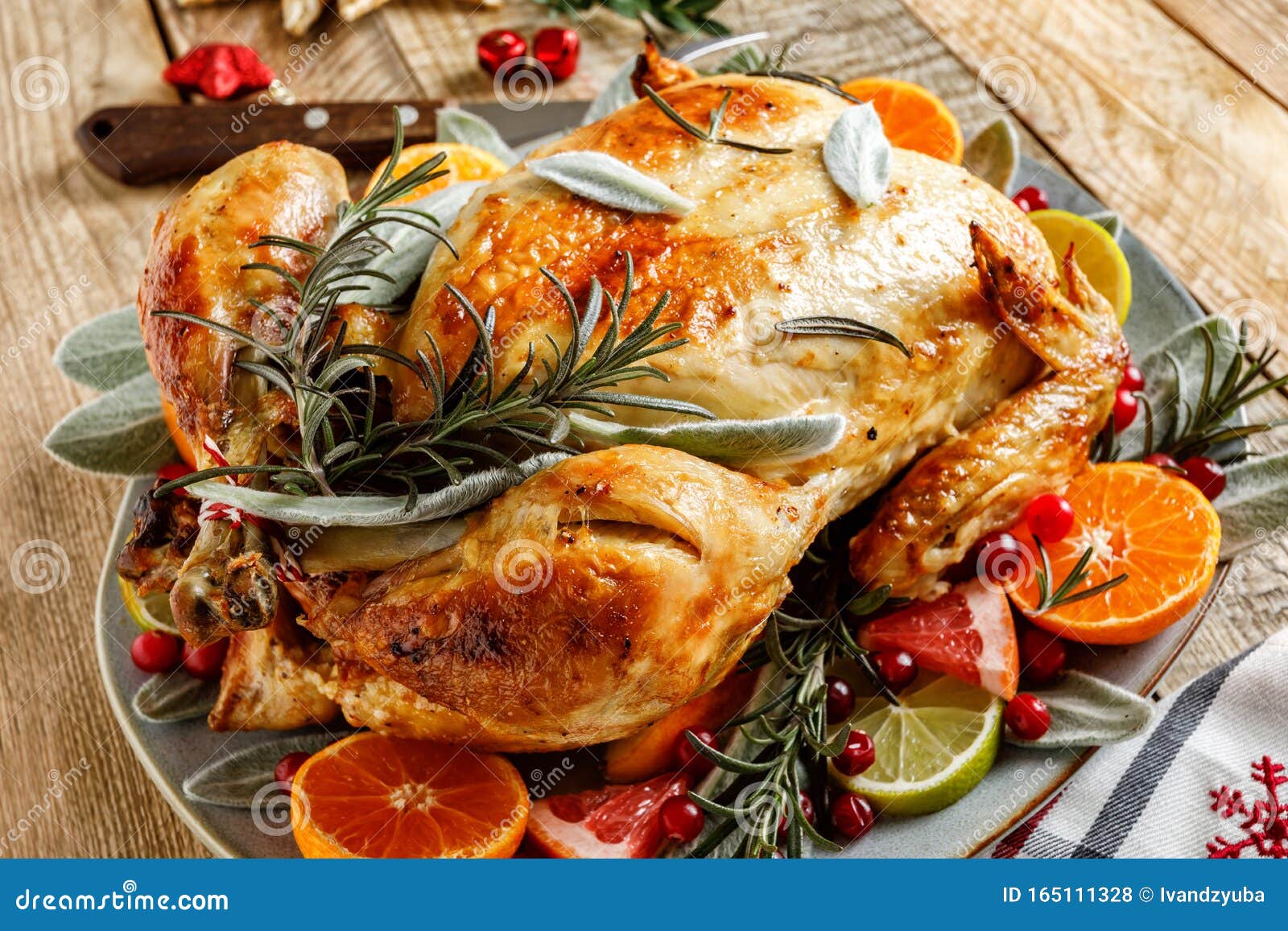 Christmas Turkey for Festive Dinner Stock Photo - Image of dinner, food ...