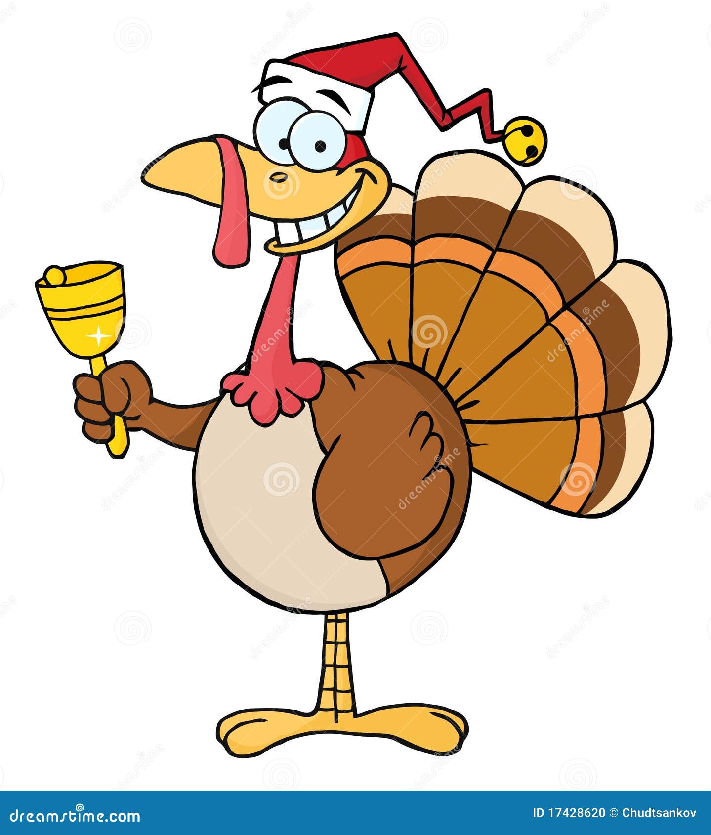 Santa Turkey Cartoon