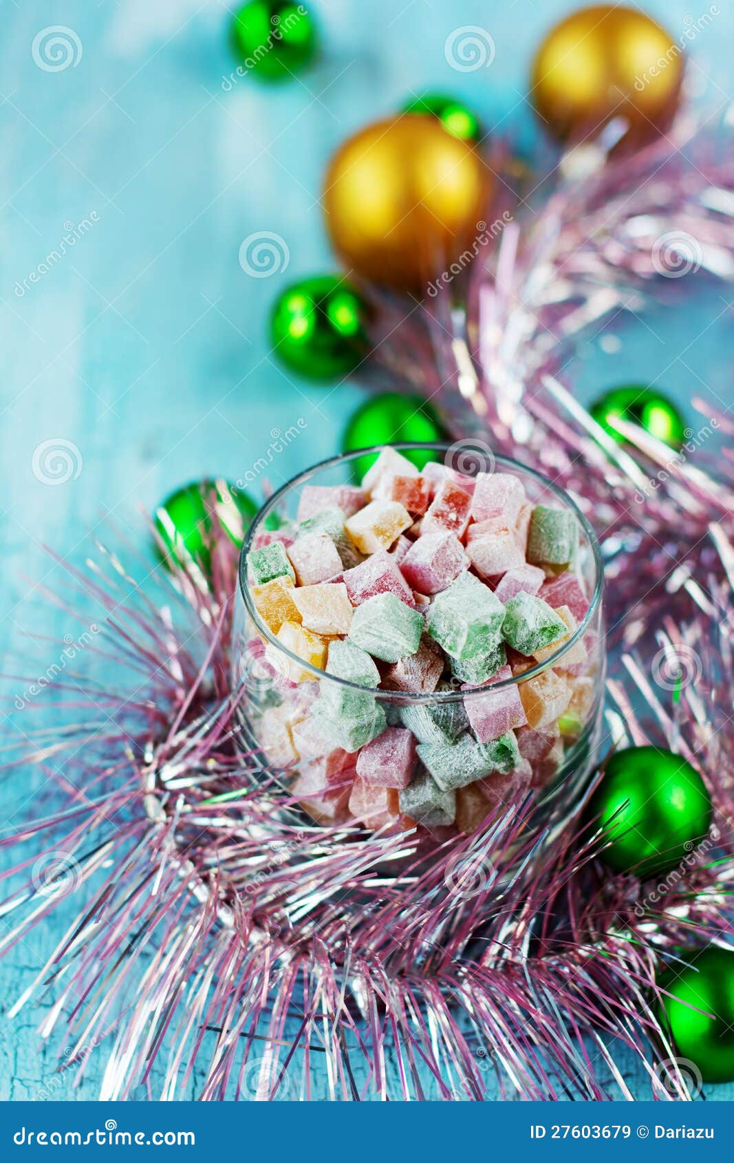 Christmas turkish delight stock image. Image of arrangement - 27603679