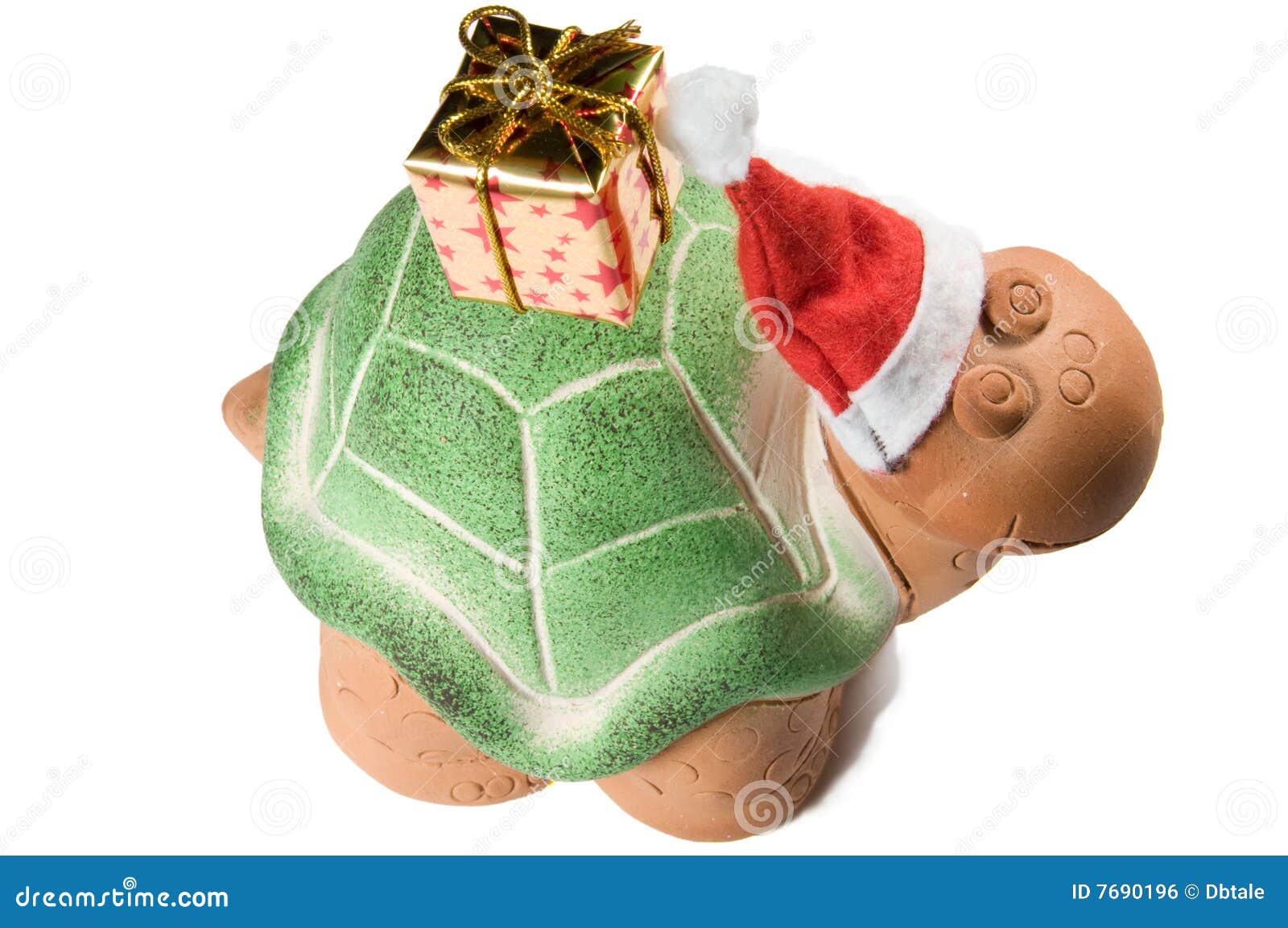 Christmas turtle top stock photo. Image of gold, clay - 7690196