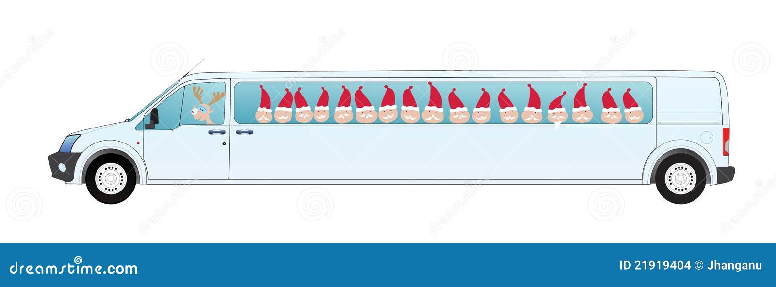 Christmas van stock vector. Illustration of adult, holidays - 21919404