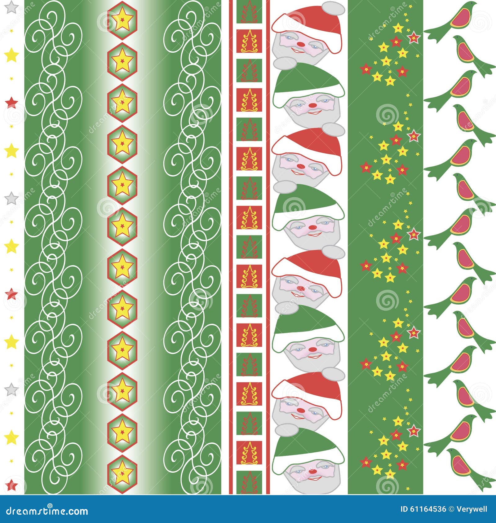 Christmas vector border stock vector. Illustration of paint - 61164536