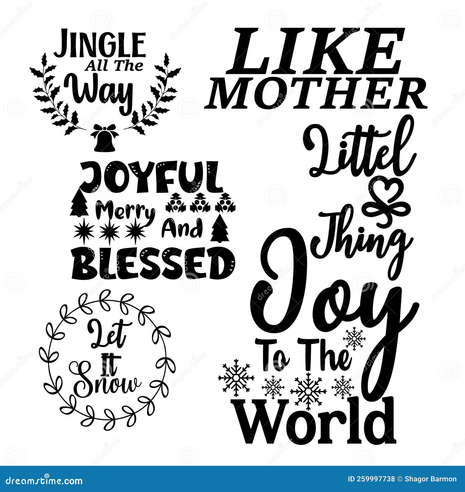 Christmas Vector Design and Illustration Stock Vector - Illustration of ...