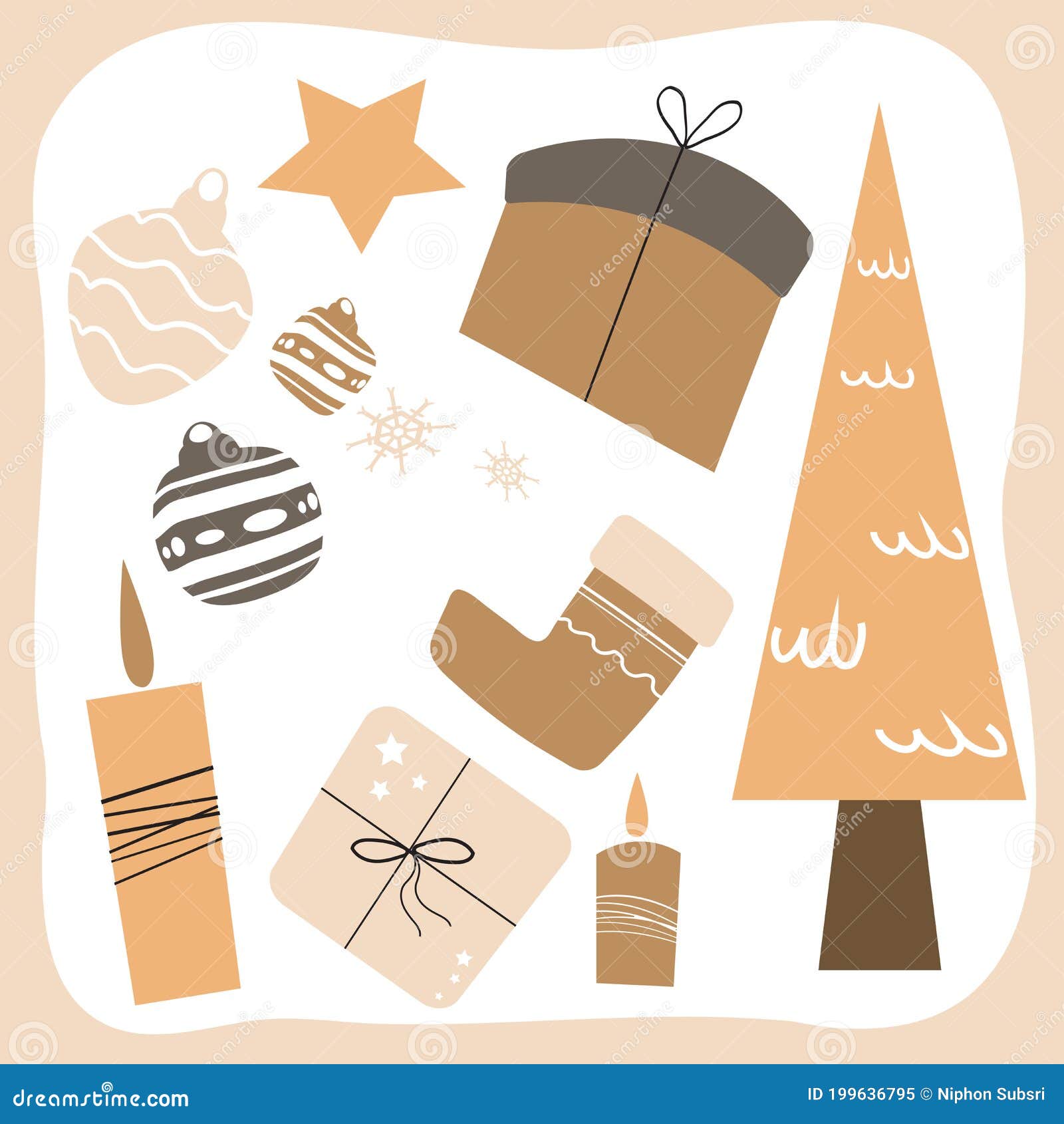 The Christmas Vector for Happy New Year Content Stock Vector ...