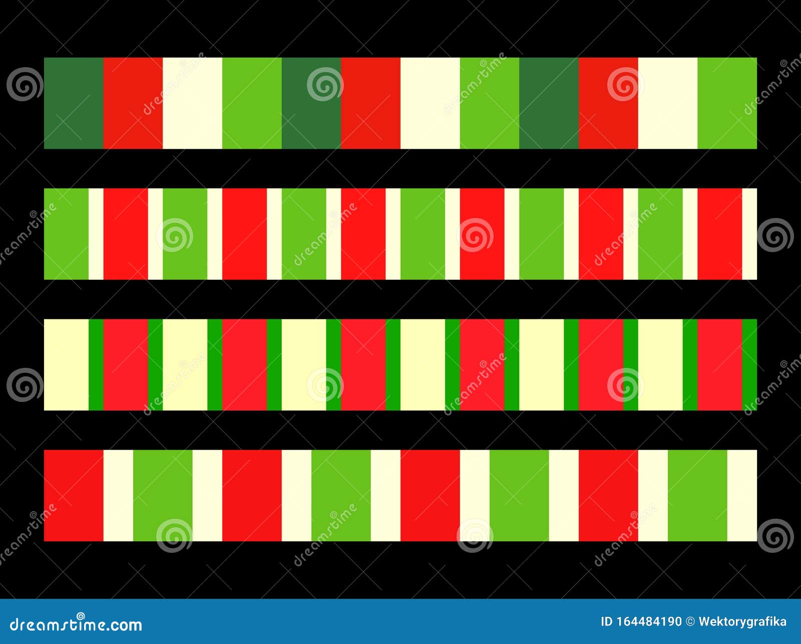 Christmas Vertical Diagonal Green Red Stripes Seamless Pattern. Candy ...
