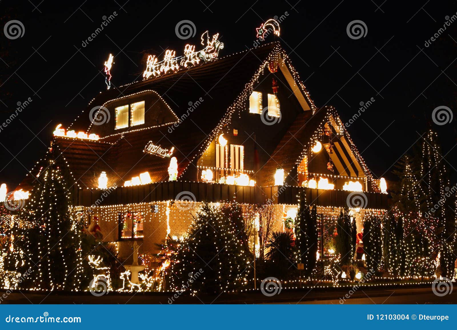 Christmas view stock photo. Image of detail, december - 12103004