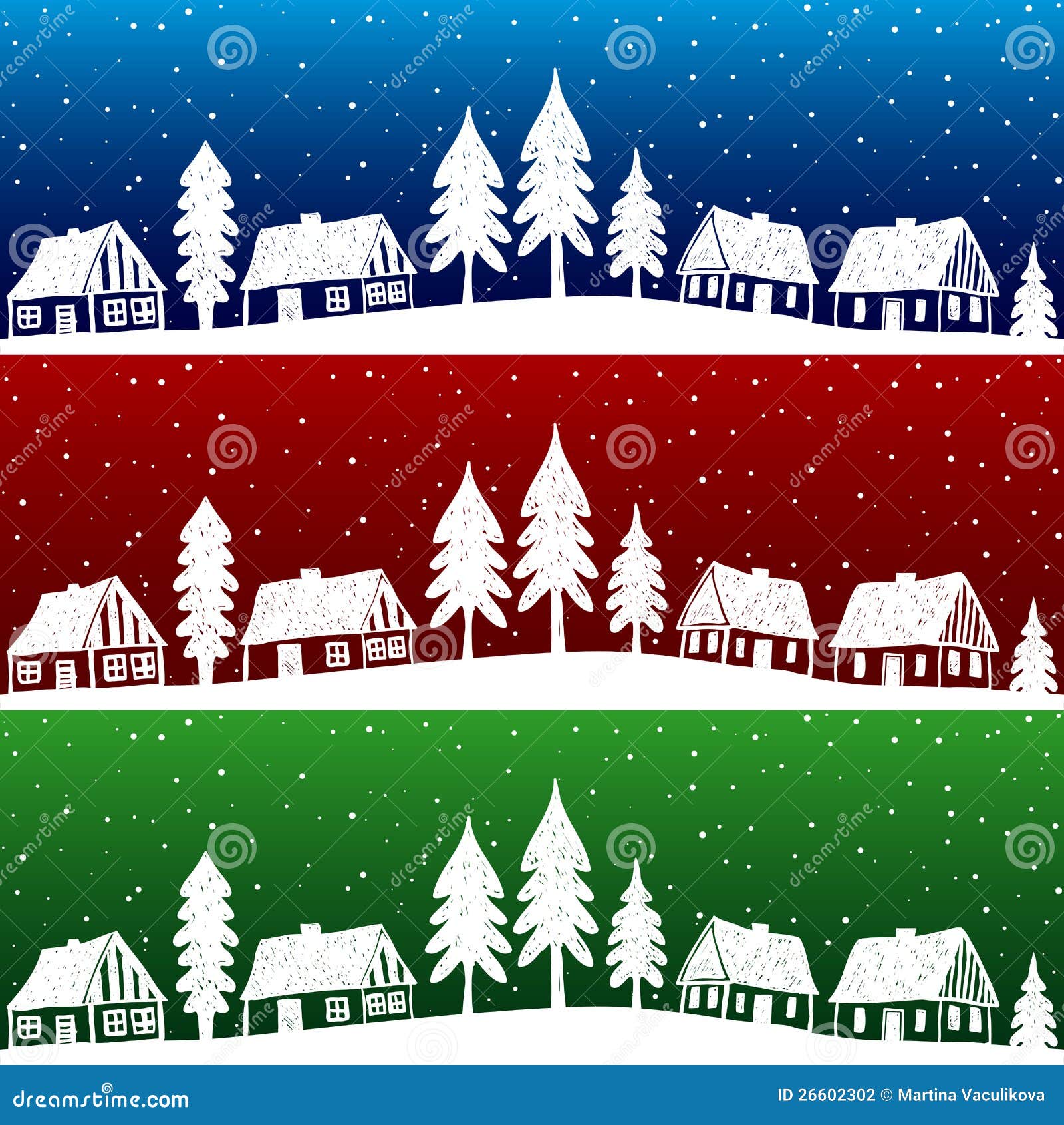 Christmas Snow Village Scene Stock Illustrations – 6,783 Christmas Snow ...
