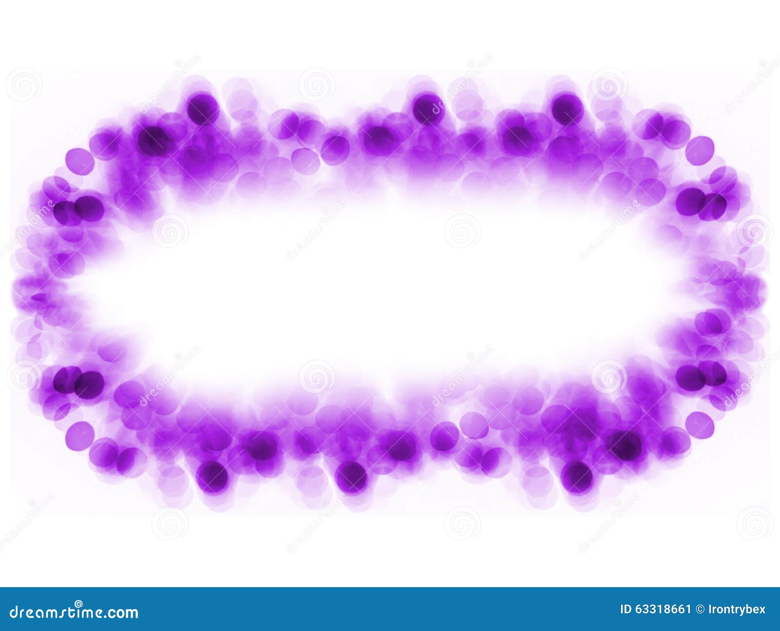 Christmas Violet Background Frame with Bokeh Lights Stock Image - Image ...
