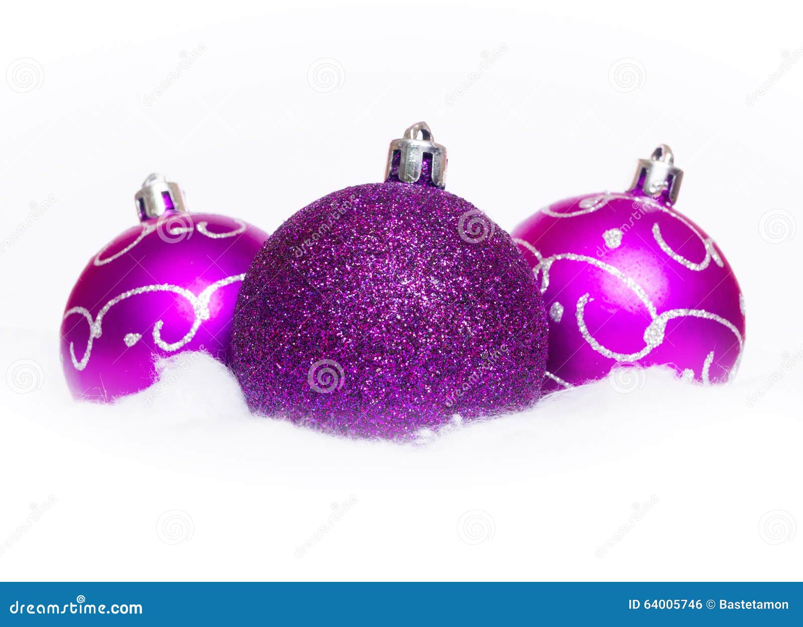 Christmas violet ornaments stock photo. Image of celebrate - 64005746
