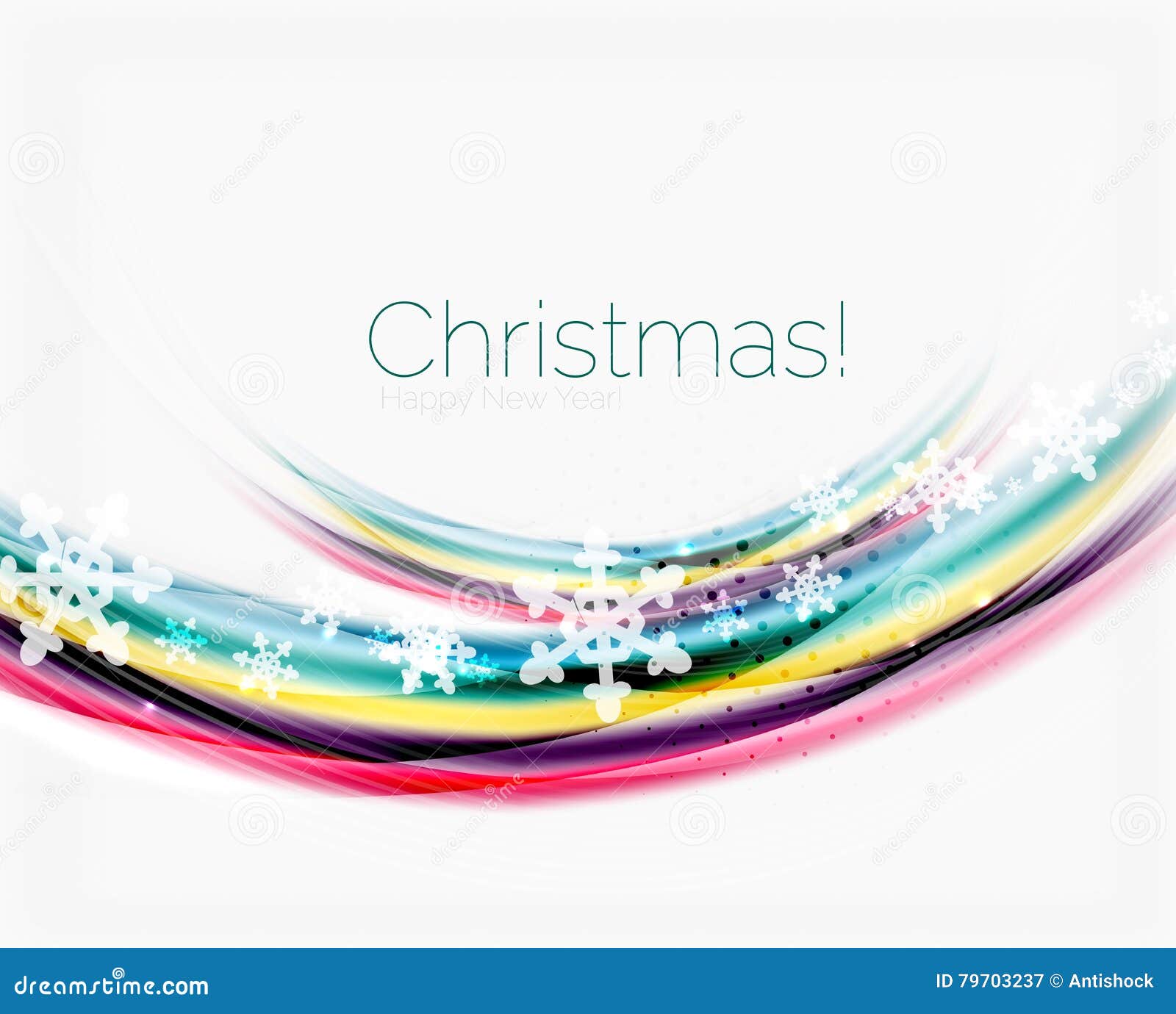 Christmas Wave Abstract Background Stock Vector - Illustration of flake ...