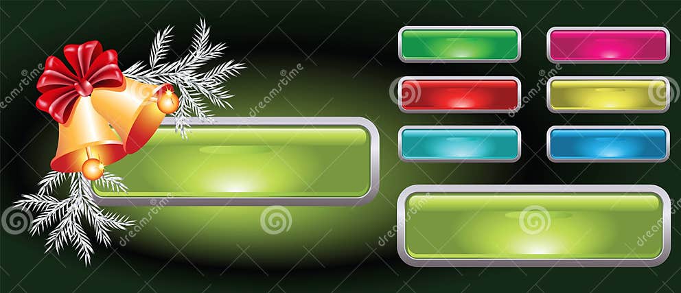 Christmas web button stock vector. Illustration of network - 22282416