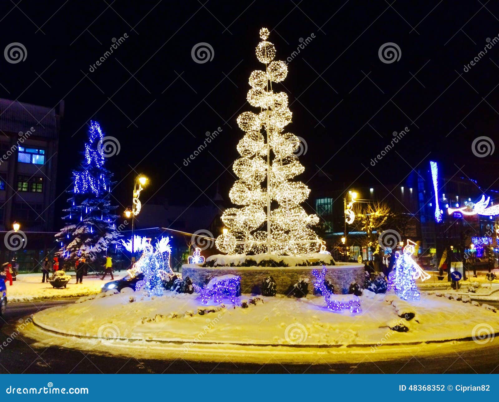 Christmas and Winter Holidays Lights Editorial Photography - Image of ...
