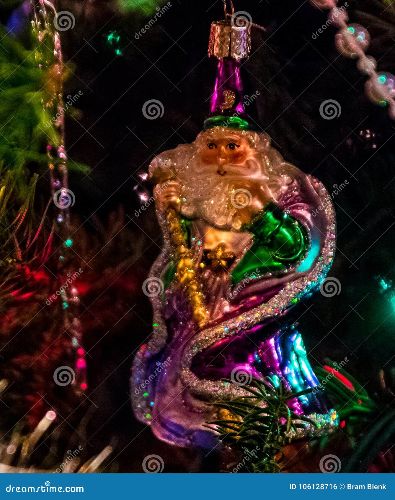 Christmas Wizard Tree Ornament Stock Photo - Image of season ...