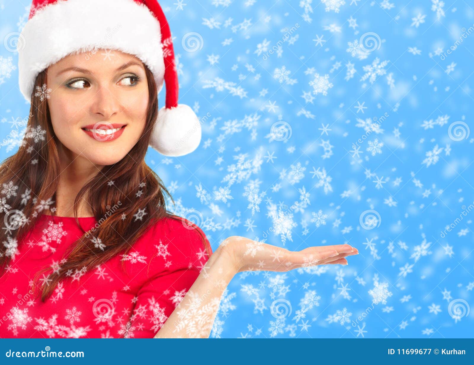 Christmas woman stock image. Image of celebrate, beautiful - 11699677