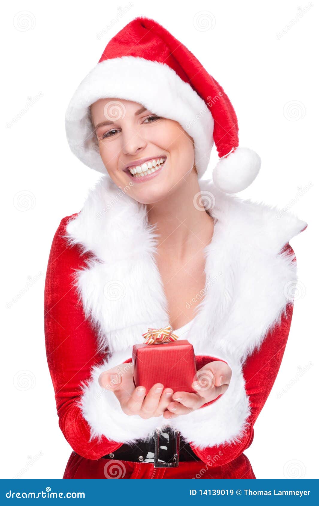 Christmas woman stock image. Image of gold, face, lifestyle - 14139019