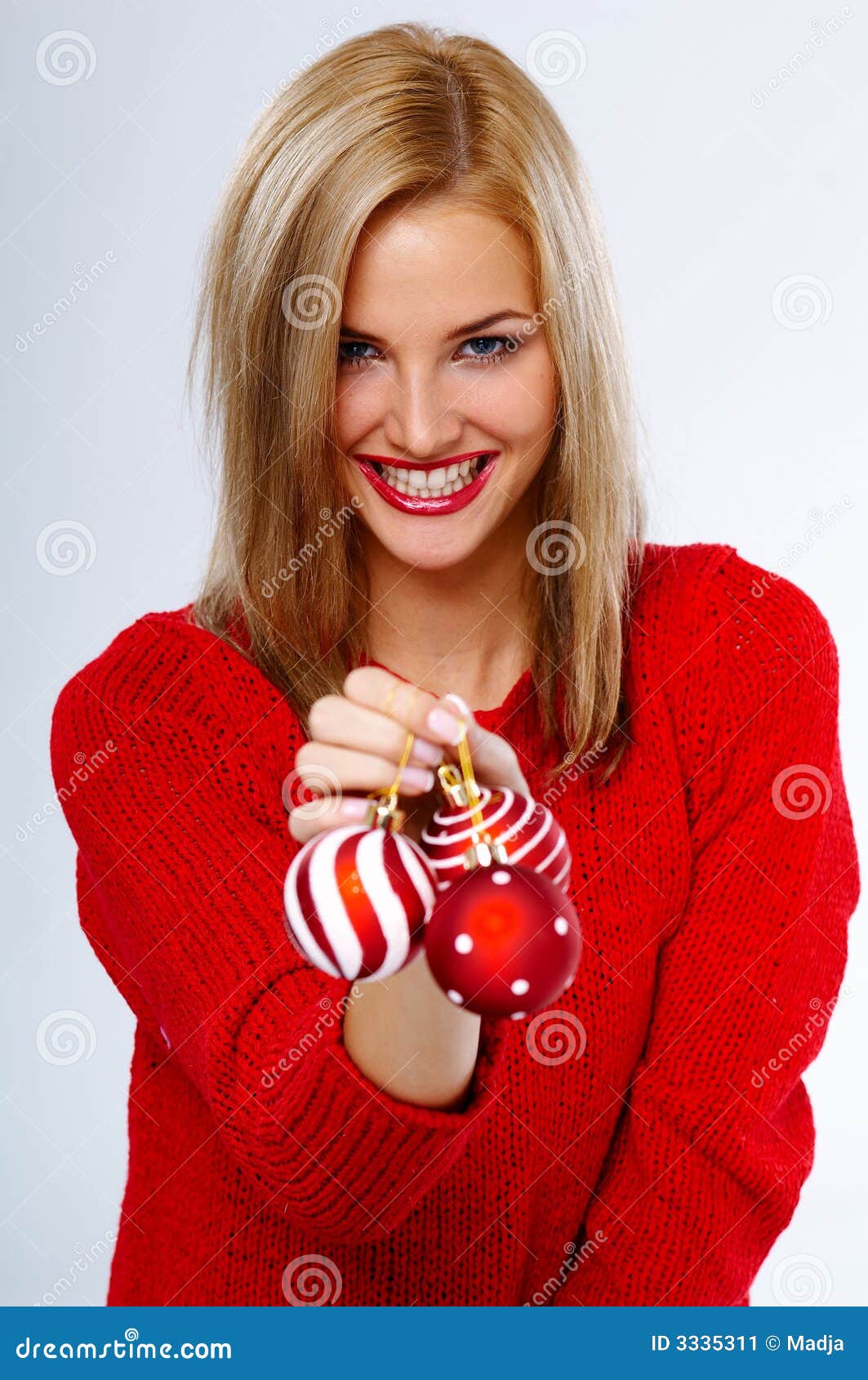 Christmas woman stock image. Image of december, woman - 3335311