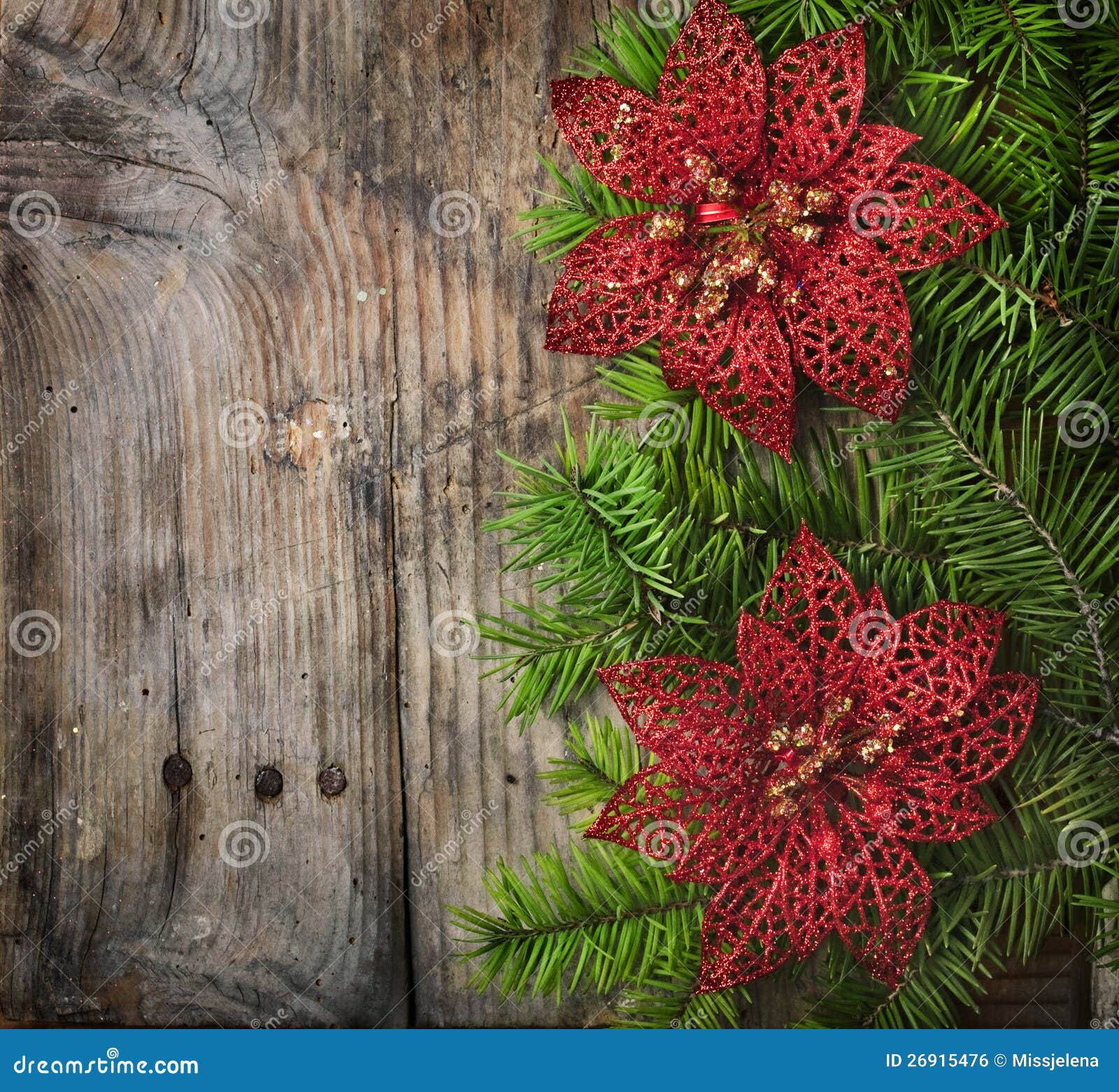 Christmas Wooden Background Stock Photo - Image of holiday, border ...