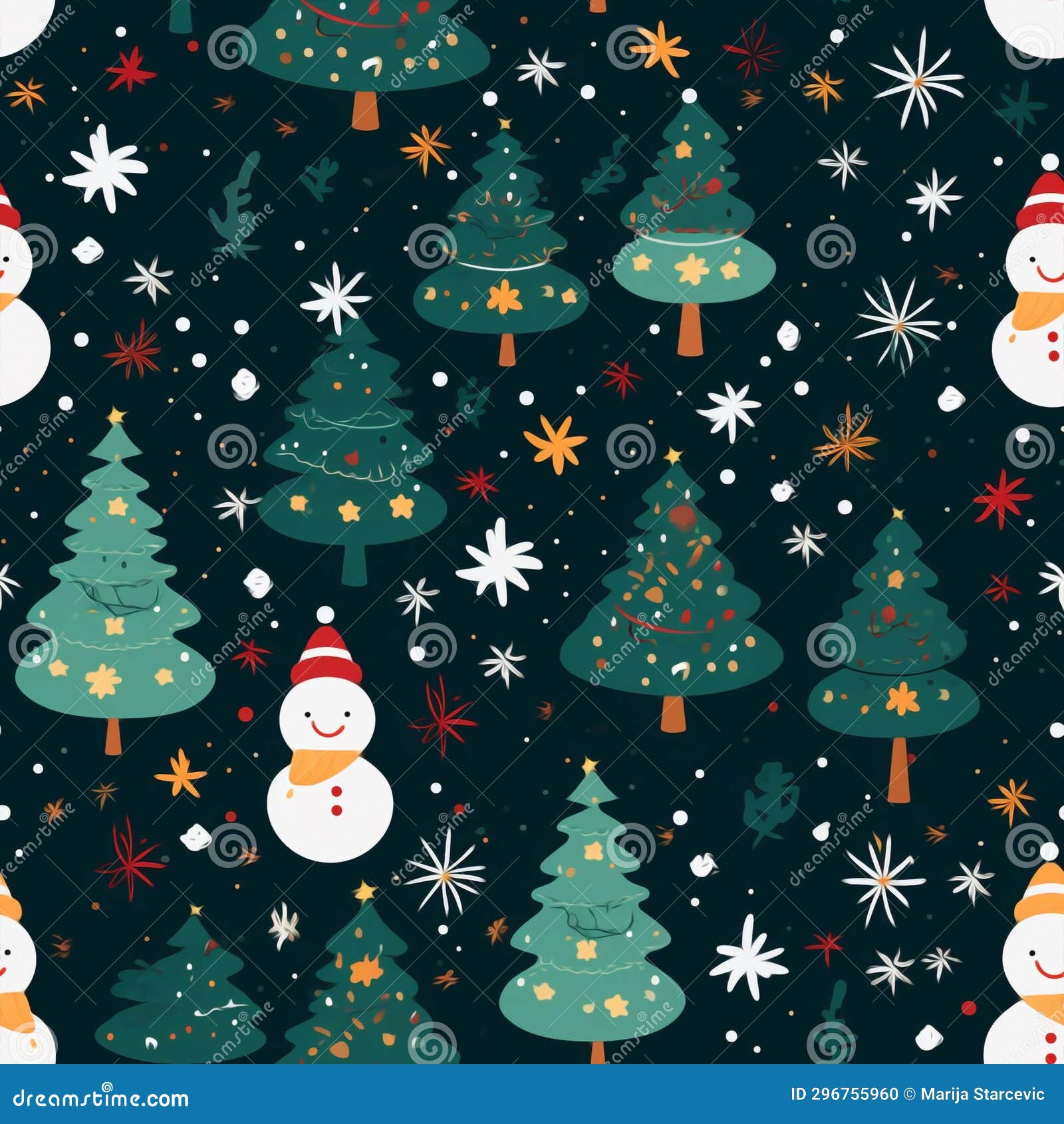 Christmas Wrapping Paper Pattern Stock Photo - Image of decoration ...