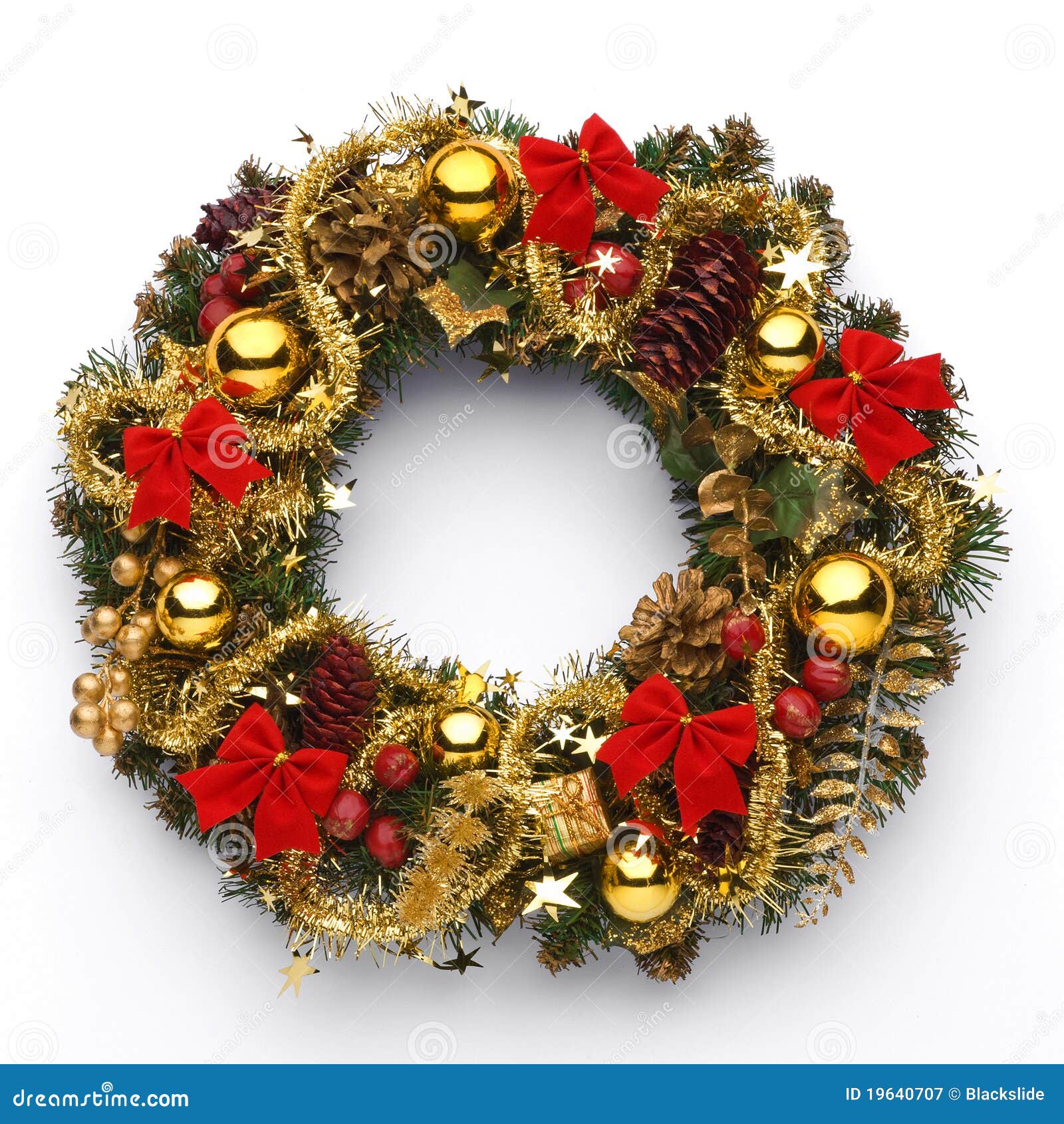 Christmas wreath stock image. Image of color, background - 19640707