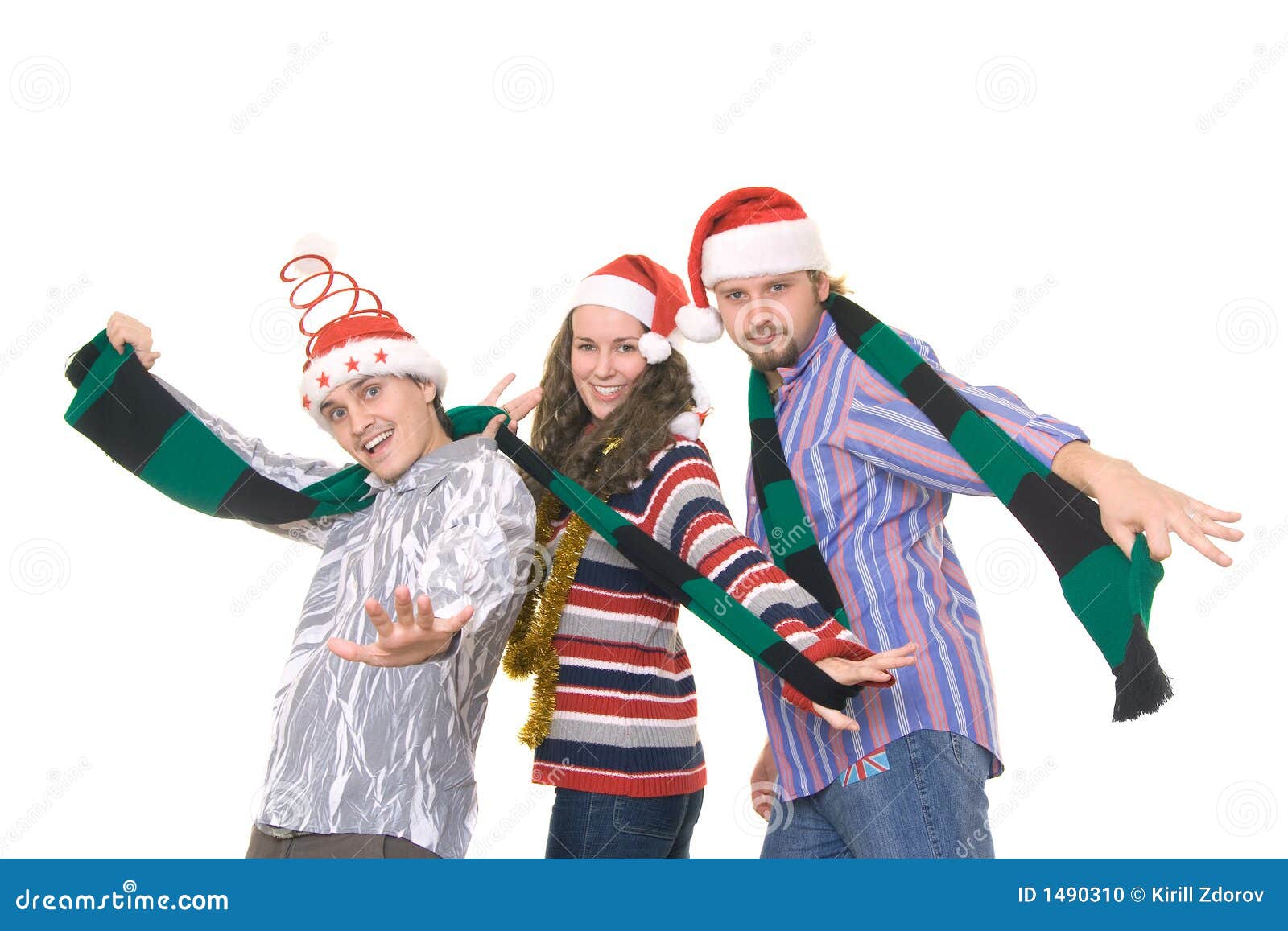 Christmass fun stock photo. Image of happy, cheerful, attractive - 1490310