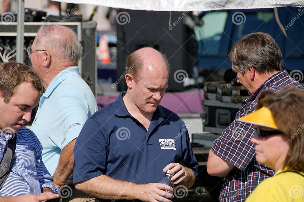 Christopher a. Chris Coons editorial photography. Image of ...