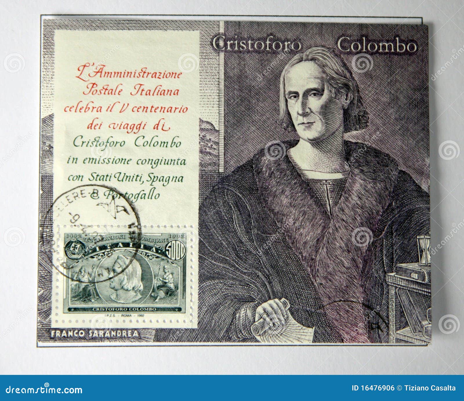 Christopher Columbo foto editorial. Imagem de bico, italiano - 16476906