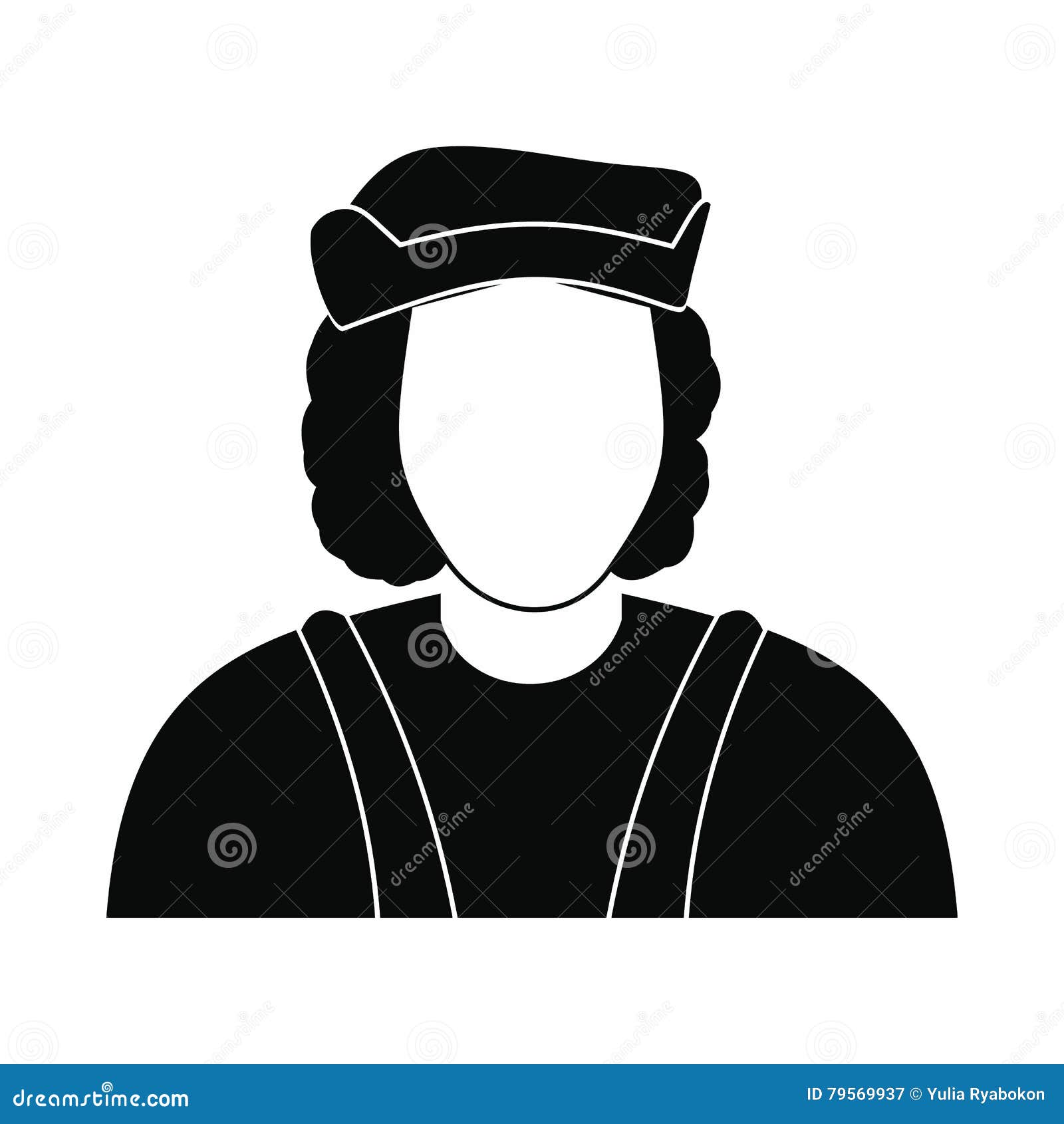 Christopher Columbus Costume Icon Stock Vector - Illustration of ...