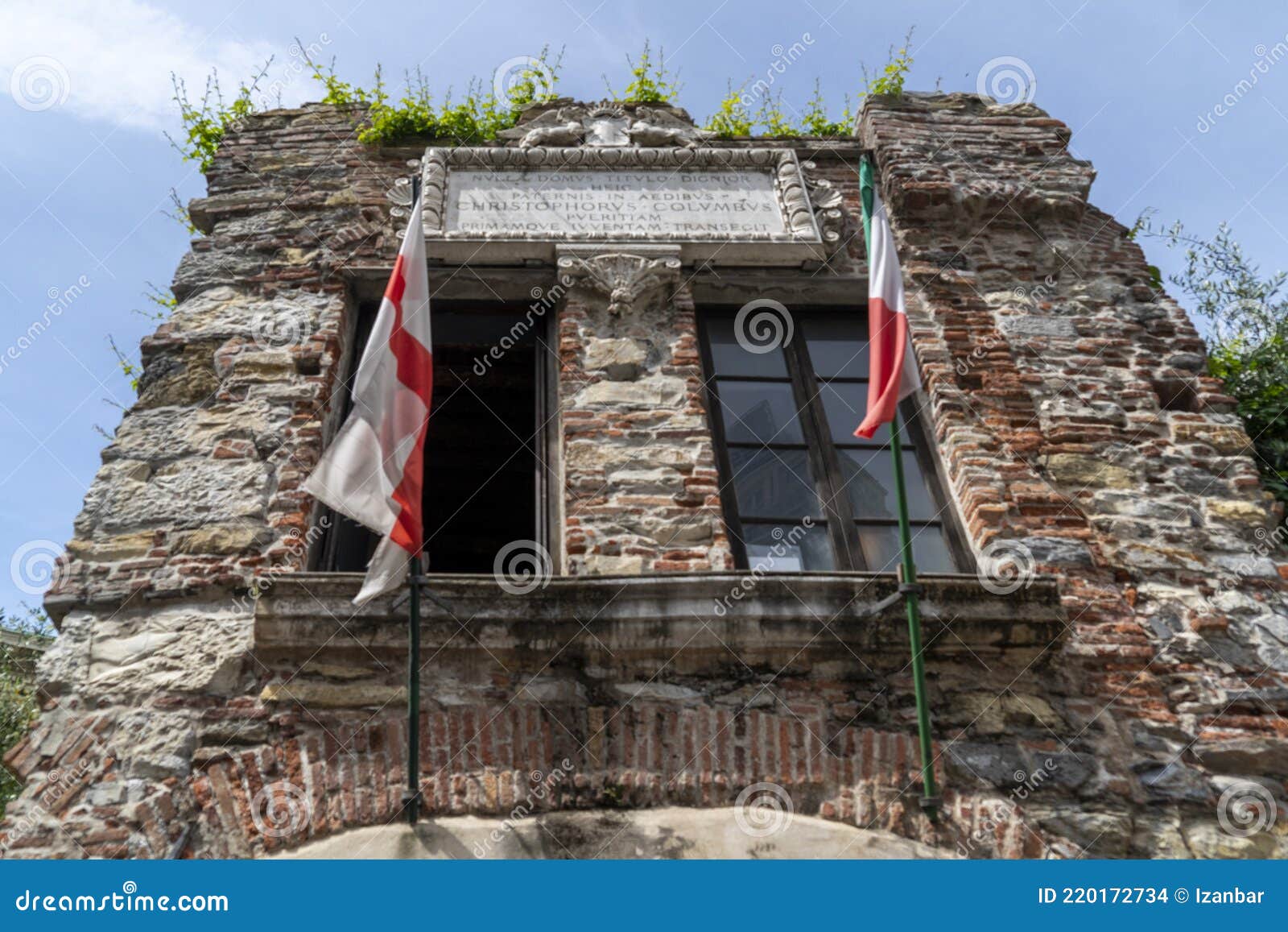 Christopher Columbus Home in Genoa Italy Stock Photo - Image of ...