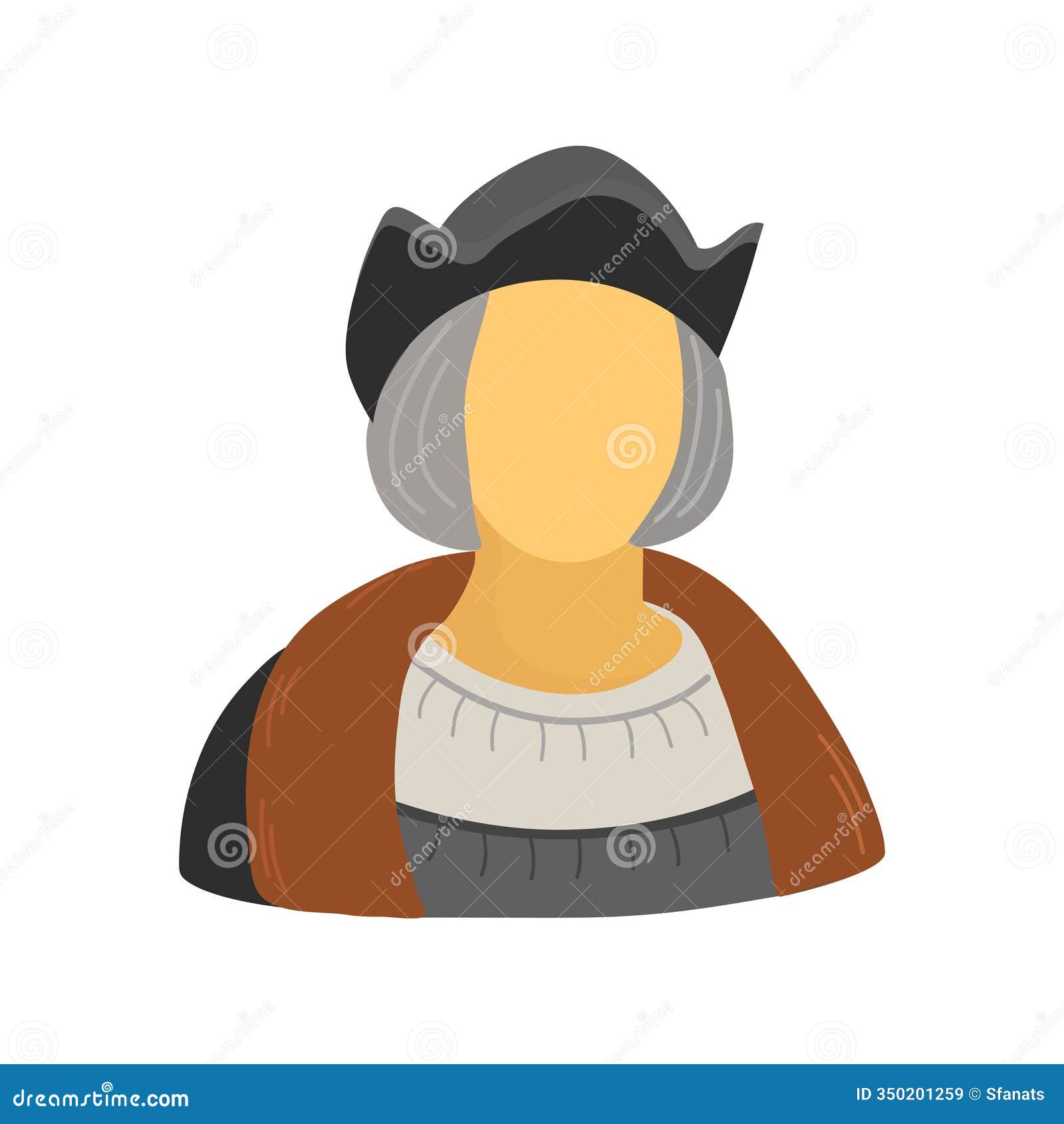 Christopher Columbus Icon Clipart Logotype Isolated Vector Illustration ...