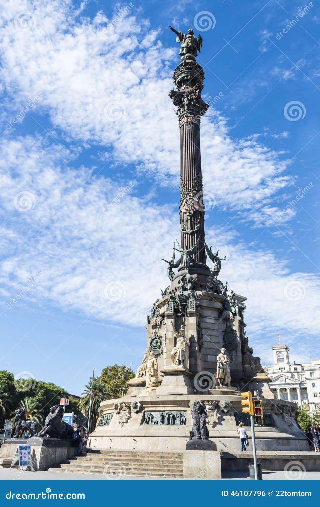 Christopher Columbus Monument, Barcelona Redaktionelles Foto - Bild von ...