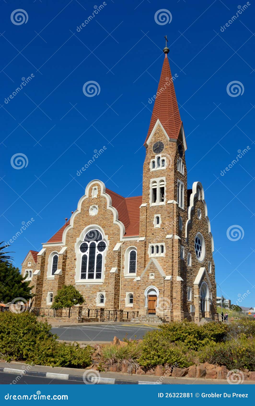 The Christuskirche in Windhoek, Namibia Stock Image - Image of ...