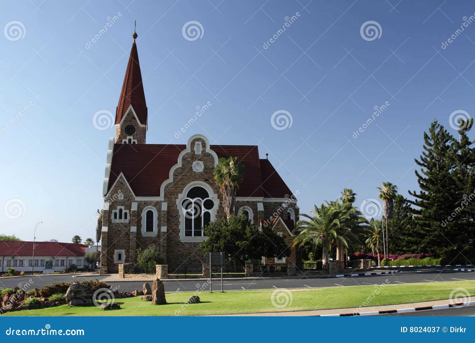 Christuskirche in Windhoek, Namibia Stock Image - Image of architecture ...
