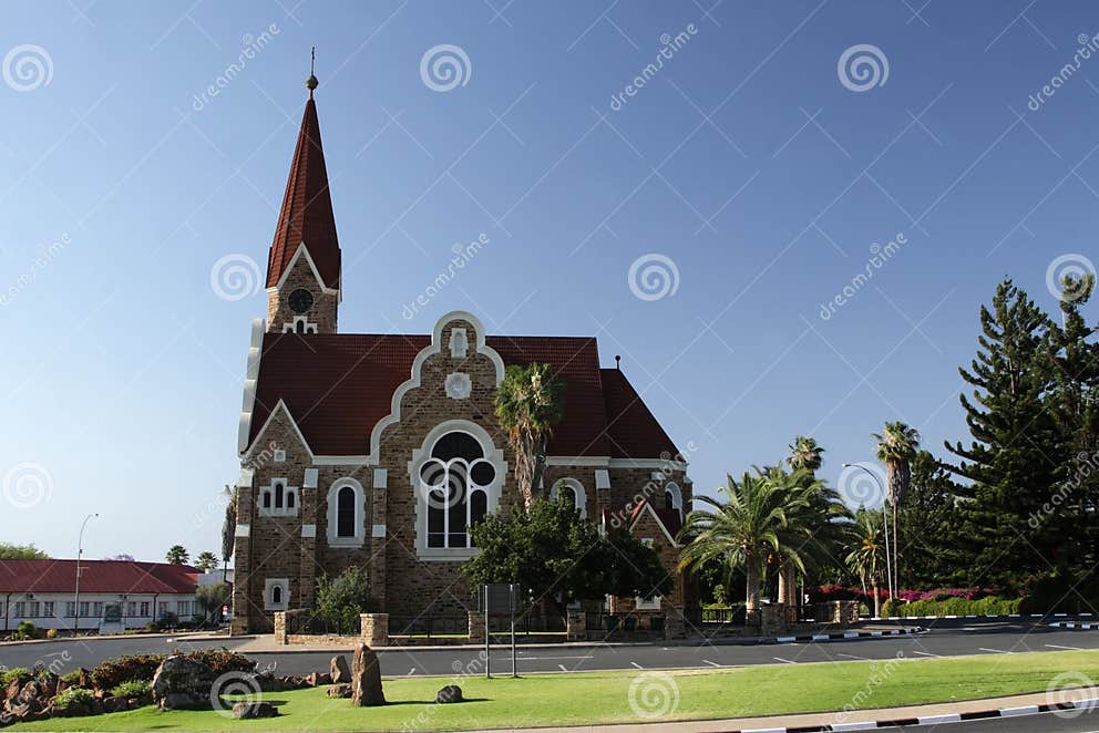 Christuskirche in Windhoek, Namibia Stock Image - Image of architecture ...