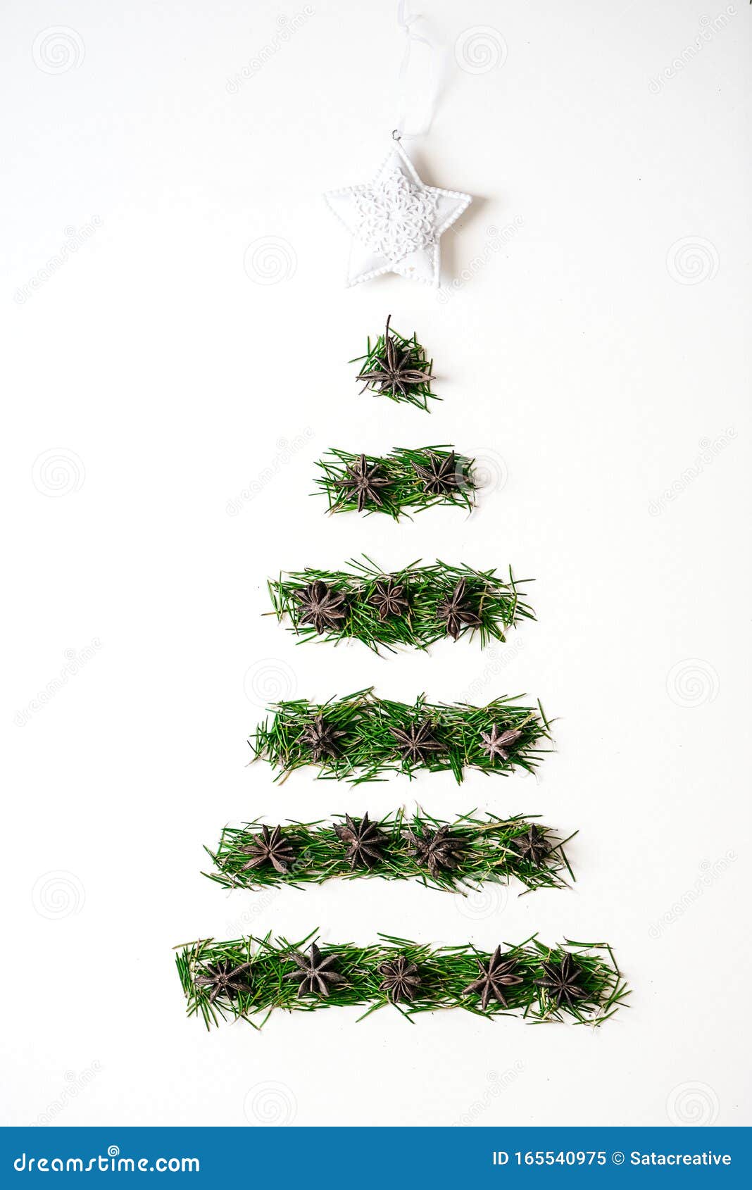 Chritmas Tree Design Top View Stock Image - Image of noel, holidays ...
