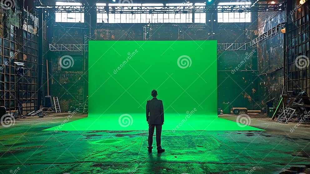 Chroma Key Backdrop for Video Editing Projects. Stock Illustration ...