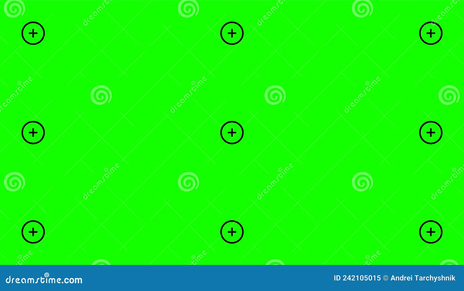 Chroma Key, Blank Green Background with Motion Tracking Points. Visual ...