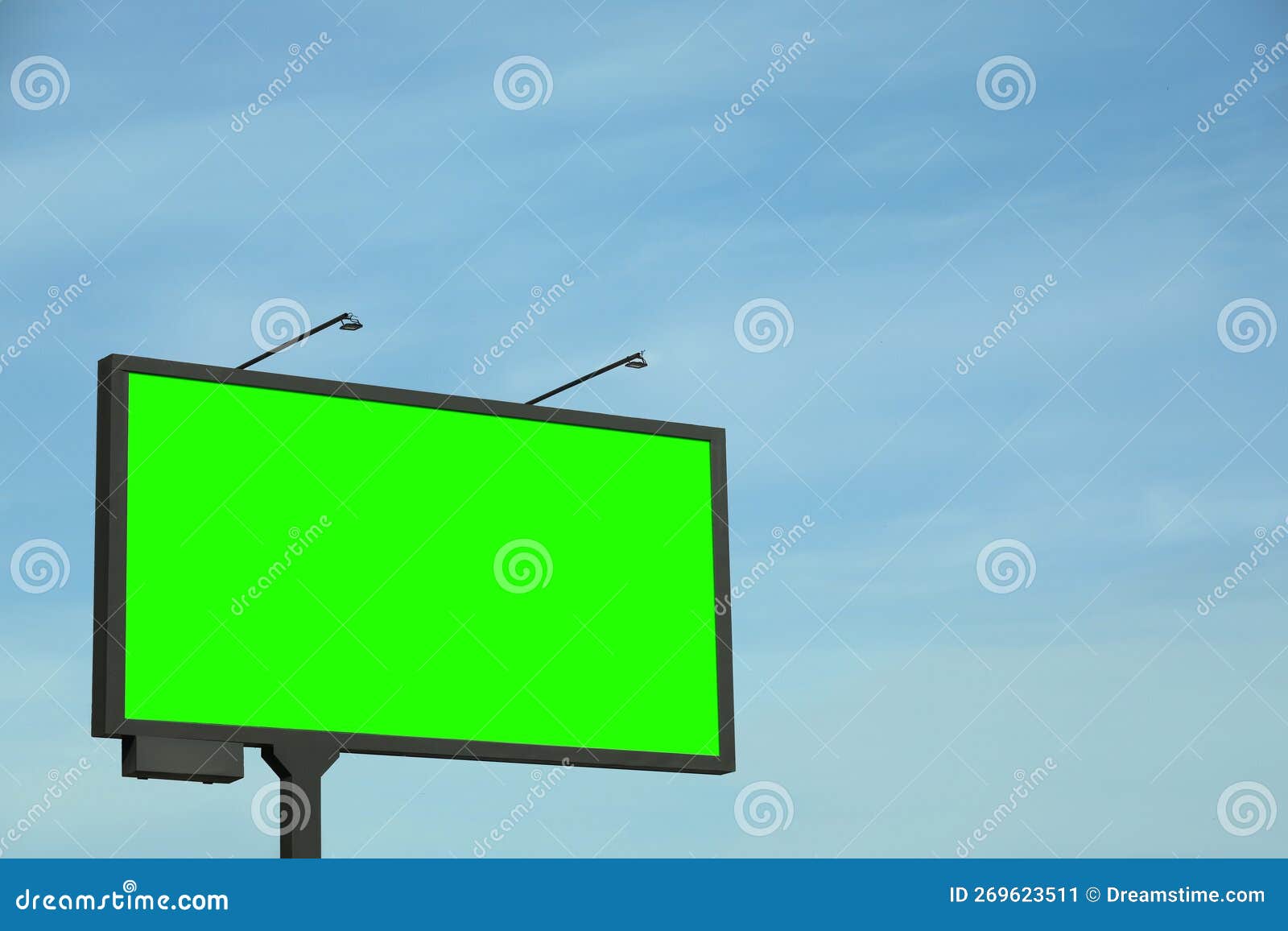 Chroma Key Compositing. Broadcaster Against Green Screen, Banner Design ...