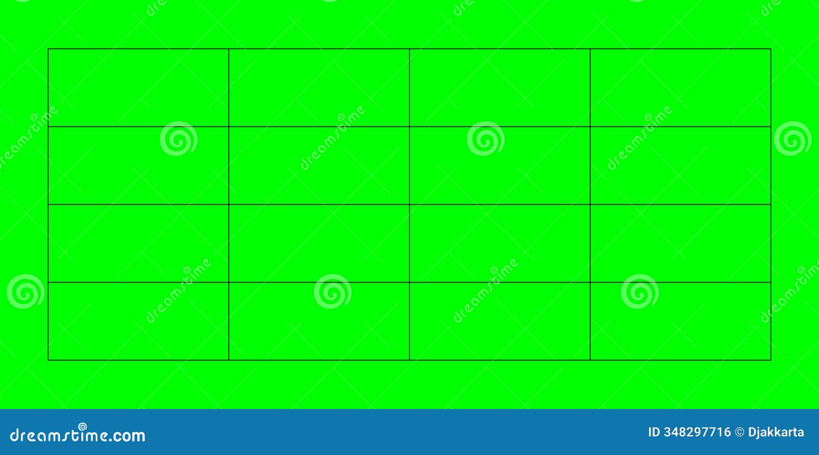 Chroma Key Green Screen Vector Template. Features Tracking Points for ...