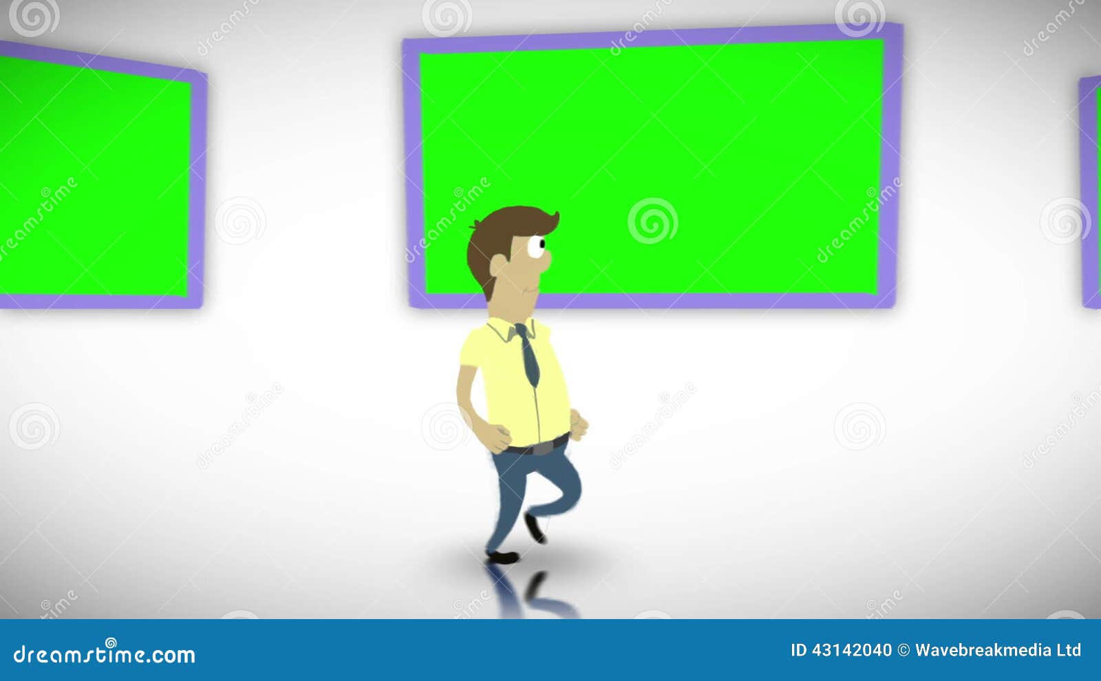 Chroma Key Screens with a Character Stock Footage - Video of character ...