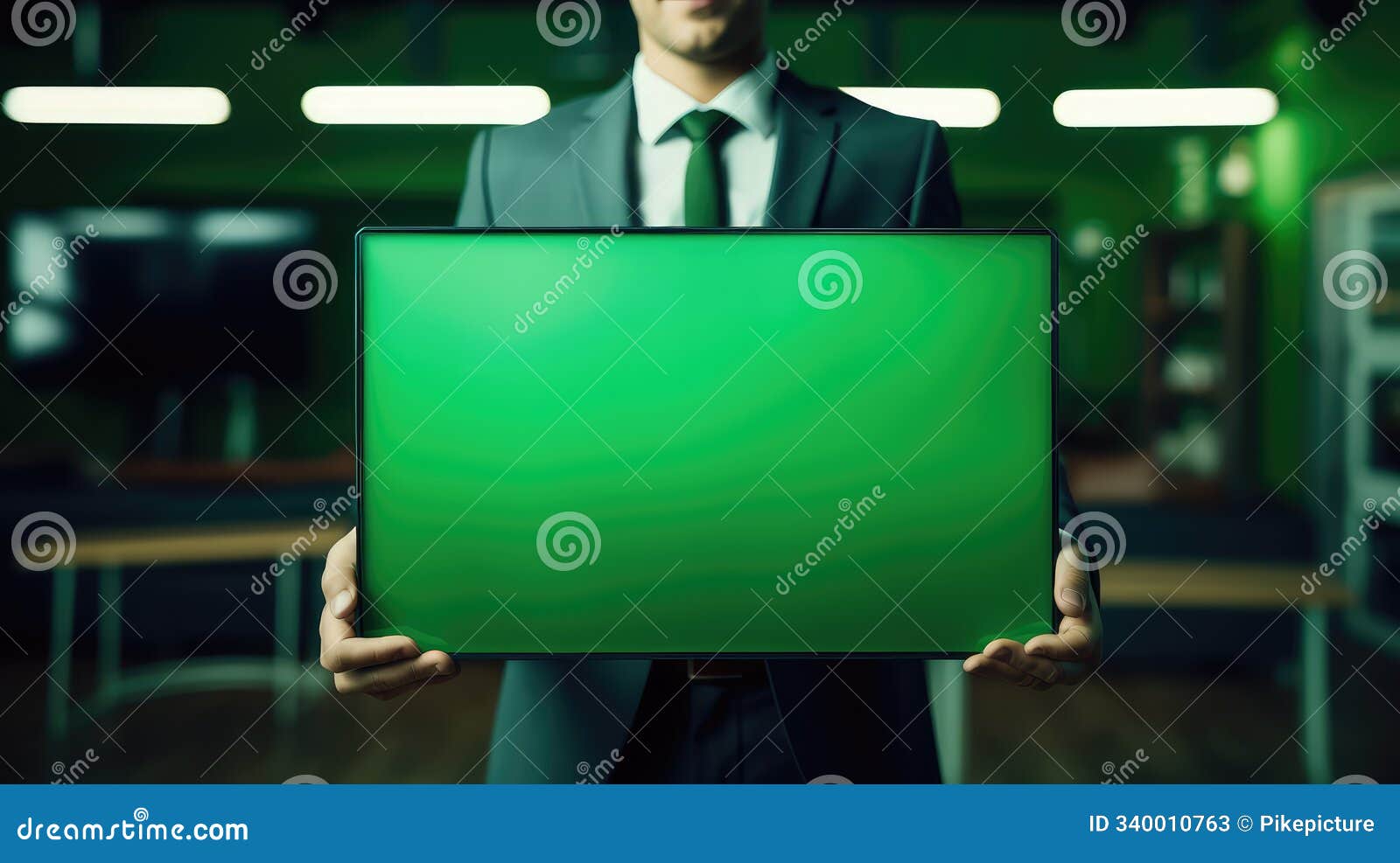 Chroma Tv with Green Screen Stock Illustration - Illustration of ...