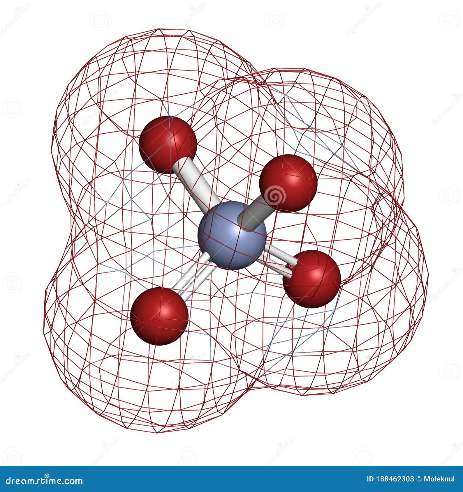 Chromate Anion, Chemical Structure. Skeletal Formula. Vector ...