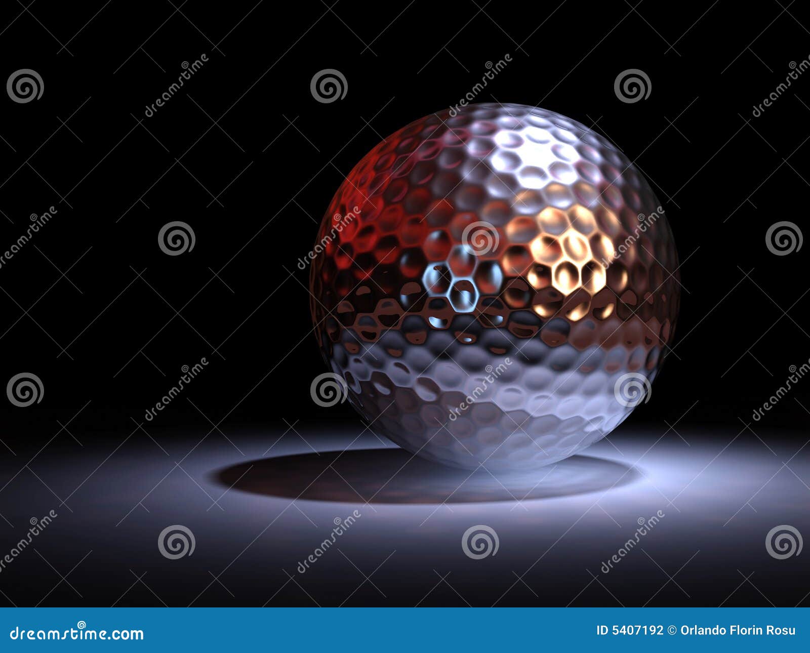 Chromate golf ball stock illustration. Illustration of ball - 5407192