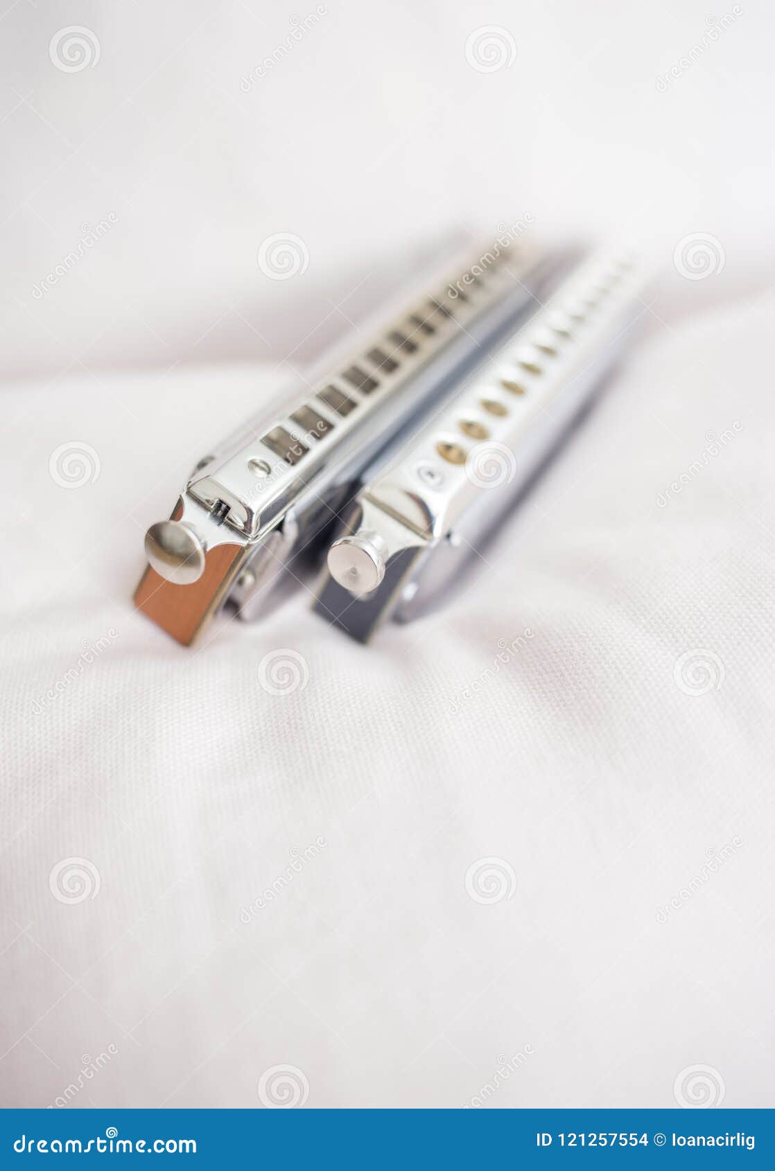 Chromatic harmonicas stock photo. Image of nostalgia - 121257554