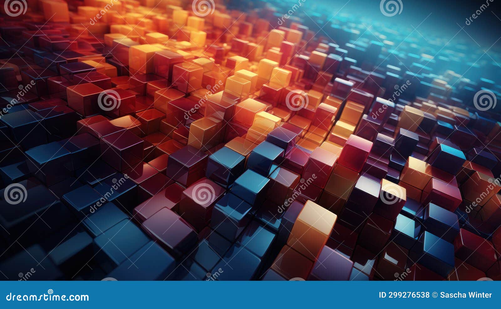 Chromatic Harmony: Gradient Grid Symphony Stock Photo - Image of hues ...